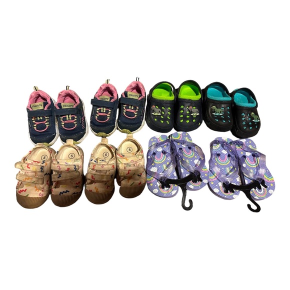 Saucony | Shoes | Toddler Twin Girls Shoe 5 Bundle | Poshmark